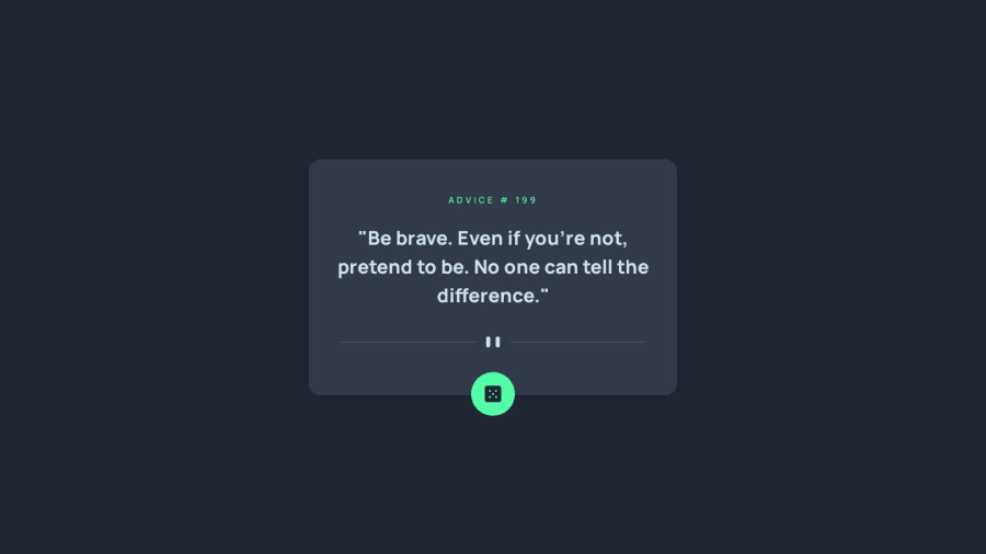 Frontend Mentor Advice Generator App With Vue 3 Coding Challenge Solution