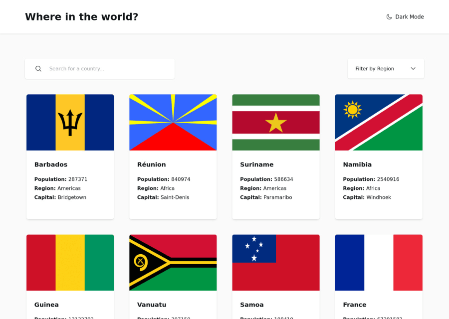 Frontend Mentor Responsive Flex Css Variable React Context Hook Vite Tool Coding