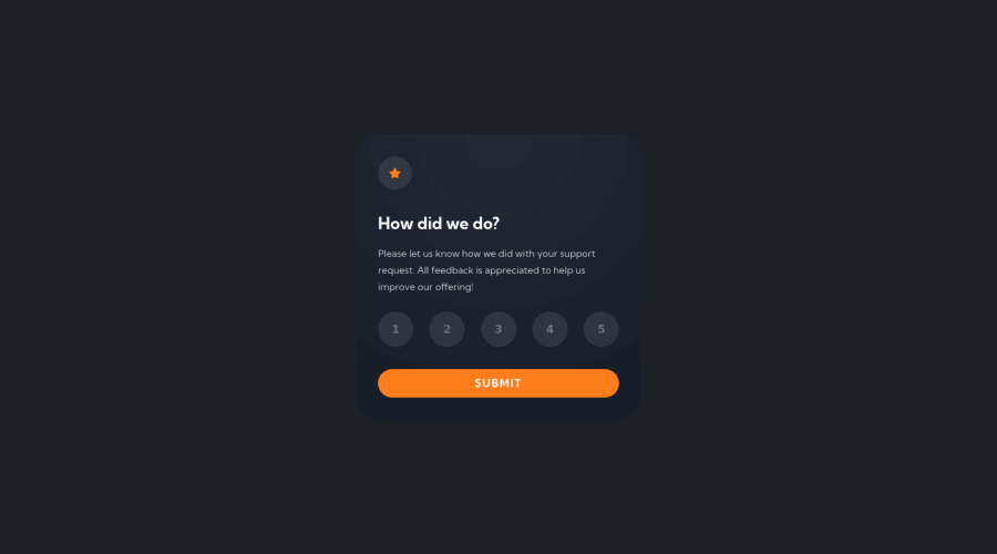 Frontend Mentor Interactive Rating Component Reactjsscss Coding Challenge Solution