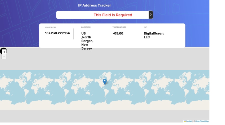 Frontend Mentor Api Ip Adress Tracker Coding Challenge Solution