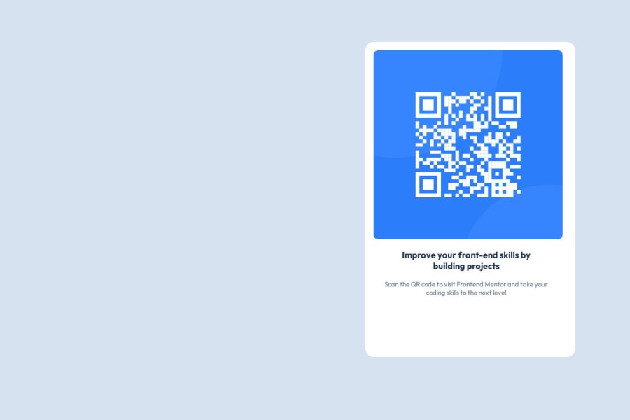 Frontend Mentor Qr Code Component Coding Challenge Solution