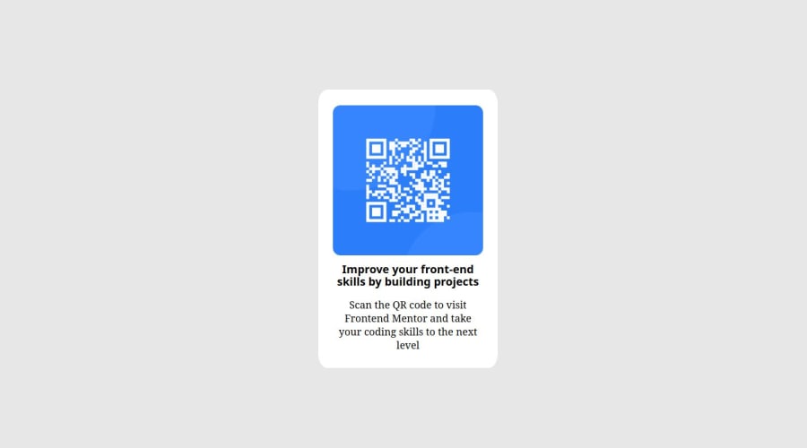 Frontend Mentor Qr Component Built With Html And Css Coding Challenge 8138
