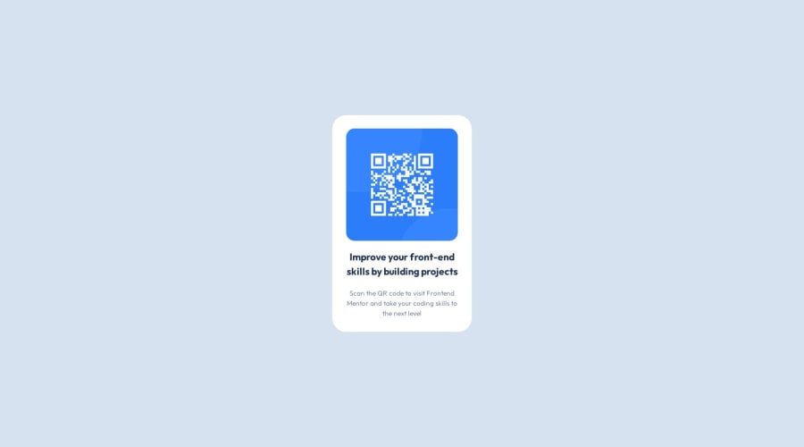 Frontend Mentor | QR Code projet with Dark mode support coding challenge solution