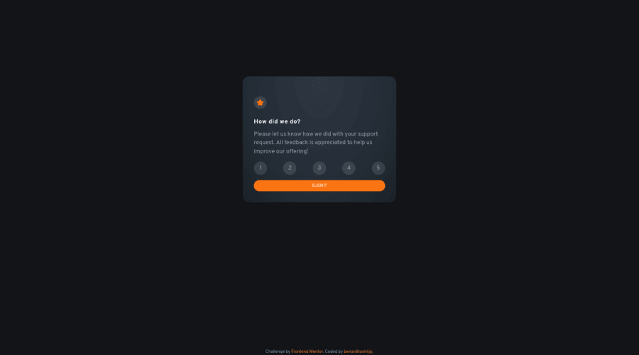 Frontend Mentor Rating Page Using Tailwind Css First Project Coding Challenge Solution
