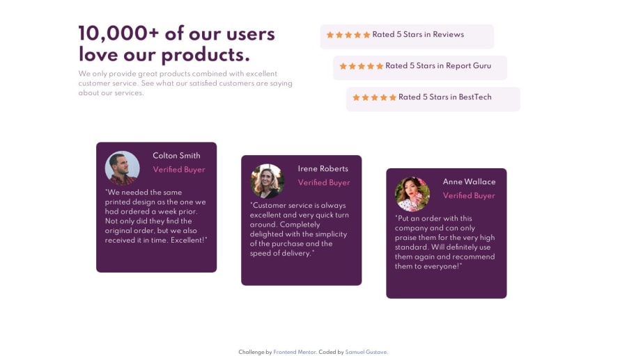 Frontend Mentor Responsive Section With Bootstrap And Css Customization Coding Challenge Solution