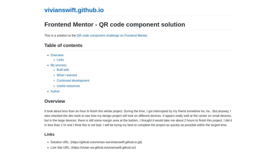 Frontend Mentor Qr Code Component Solution Using Css Flexbox Coding Challenge Solution