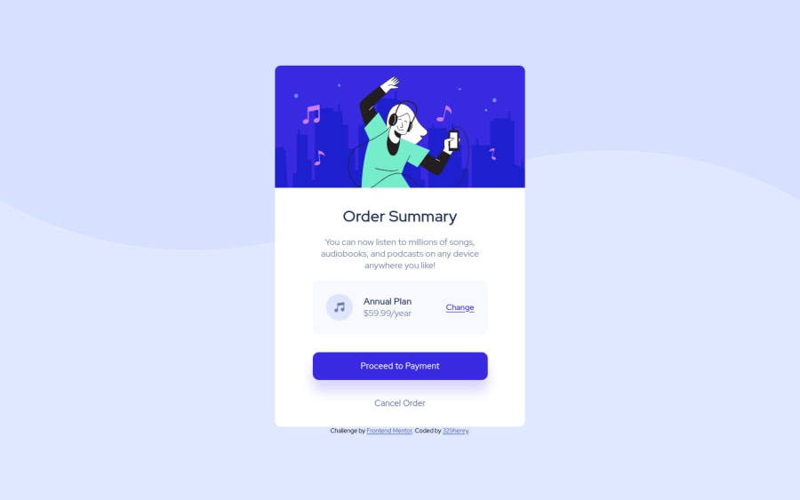 Frontend Mentor Order Summary With Basic Html And Css Flexbox Coding Challenge Solution