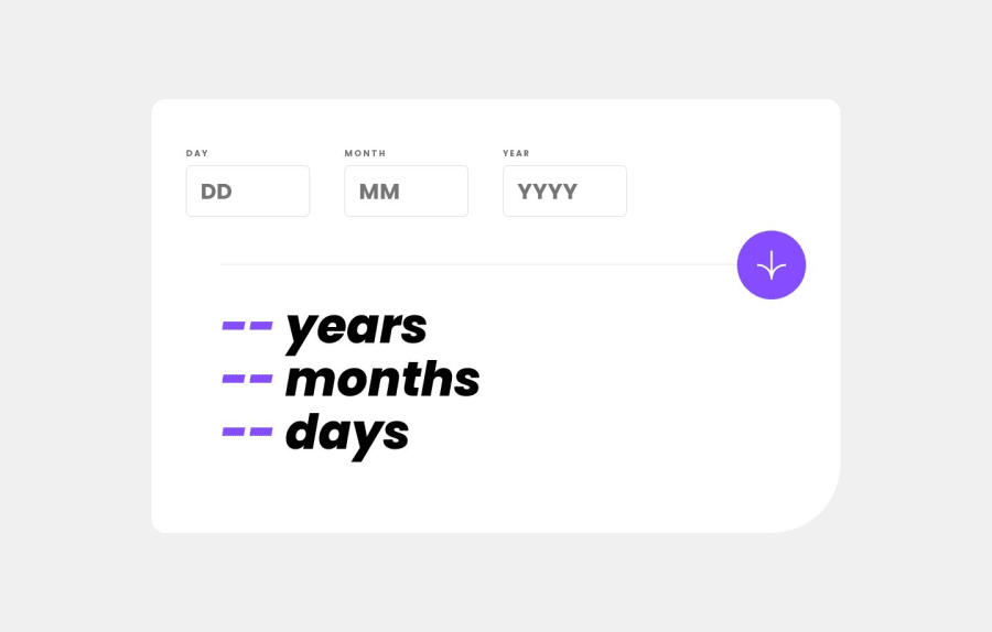Frontend Mentor Age Calculator Using Reactjs Coding Challenge Solution