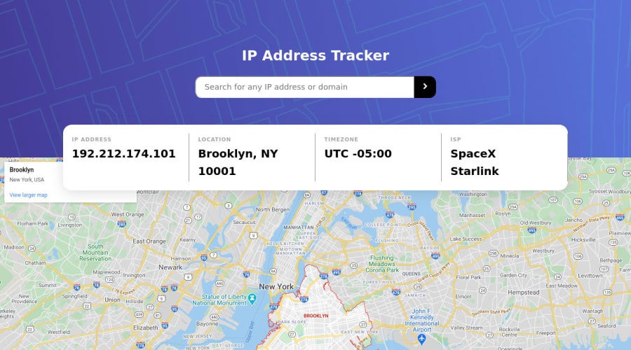 Frontend Mentor Ip Address Tracker Using Css Flexbox And Sass Coding Challenge Solution