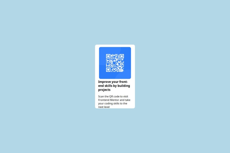 Frontend Mentor Qrcode Coding Challenge Solution