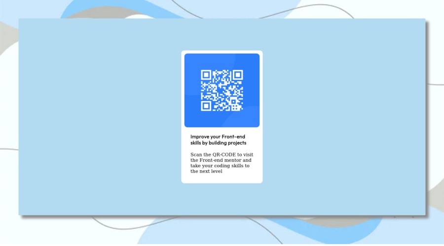 Frontend Mentor Qr Code Using Css Flexbox Coding Challenge Solution