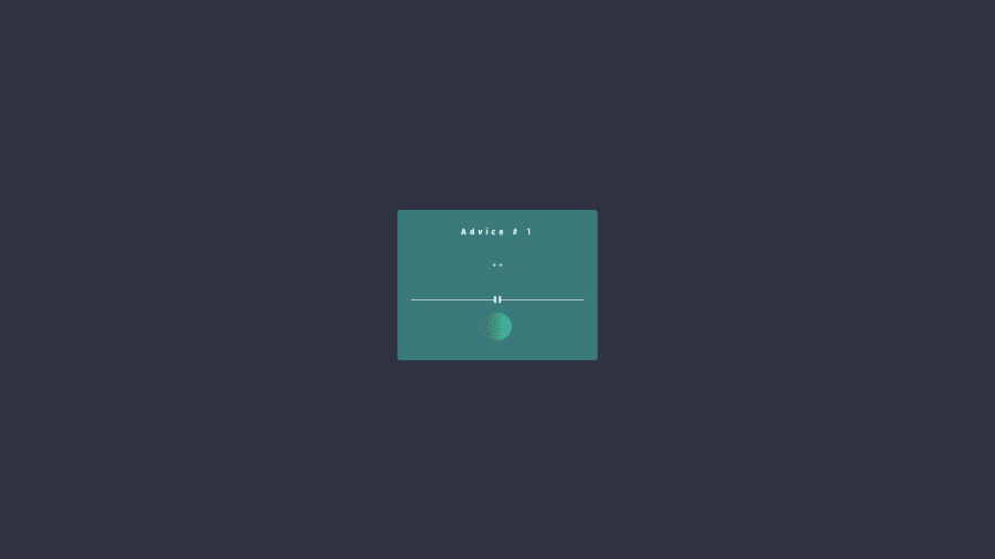 Frontend Mentor Advice Generator Coding Challenge Solution