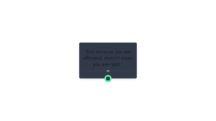 Frontend Mentor Advice Generator Using React Js Tailwindcss And