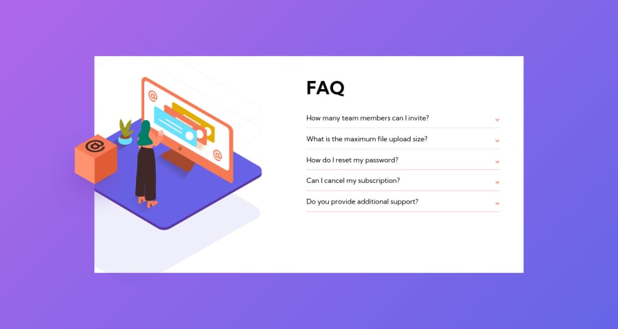 Frontend Mentor Faq Layout Coding Challenge Solution