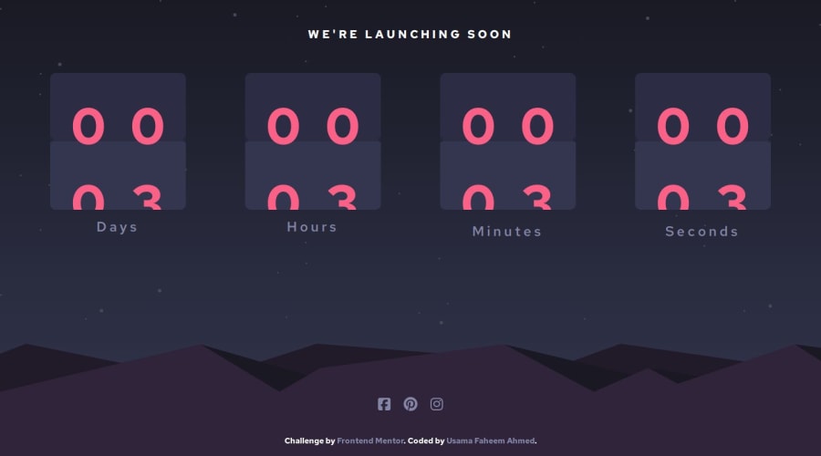 Frontend Mentor Countdown Created With Html Css And Js Coding 8139
