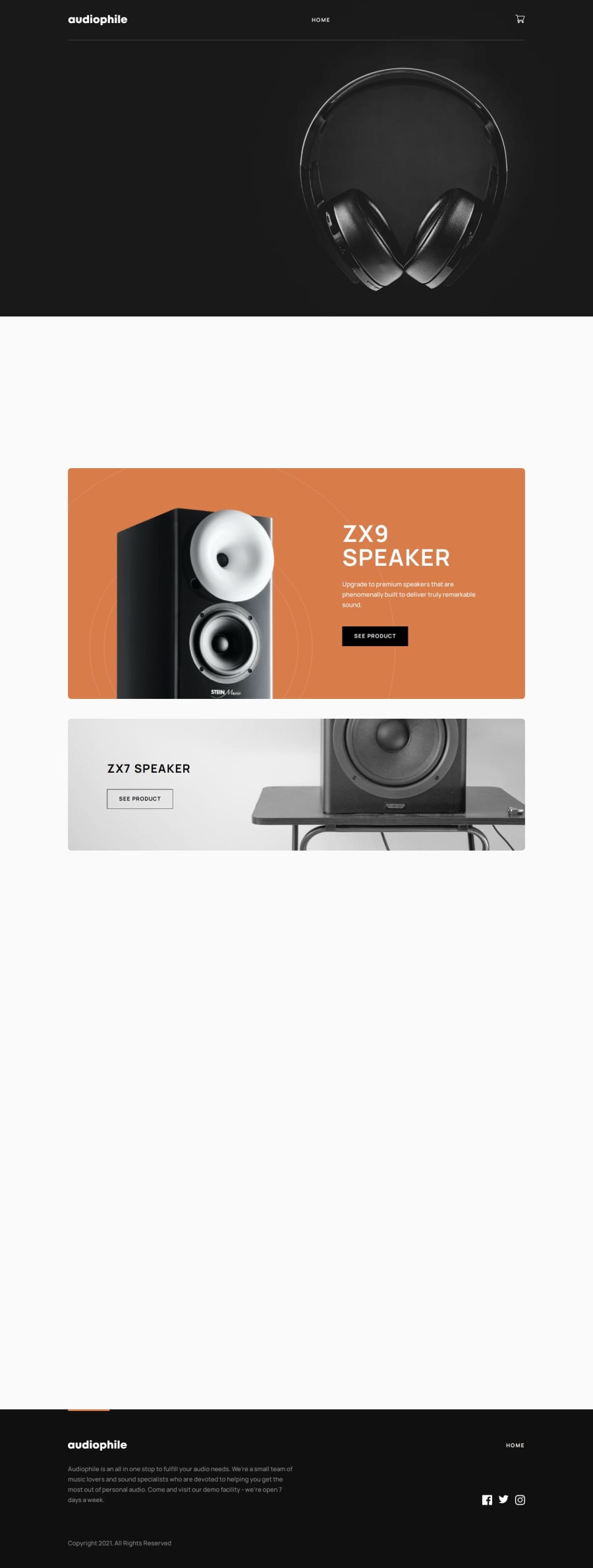 Frontend Mentor Audiophile E Commerce Site Using React And Firestore