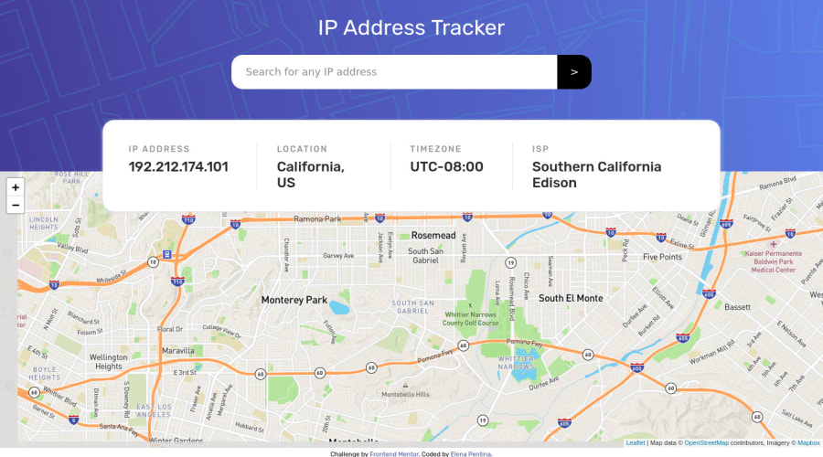 Frontend Mentor Ip Tracker With Leaflet And Ipify Apis Coding