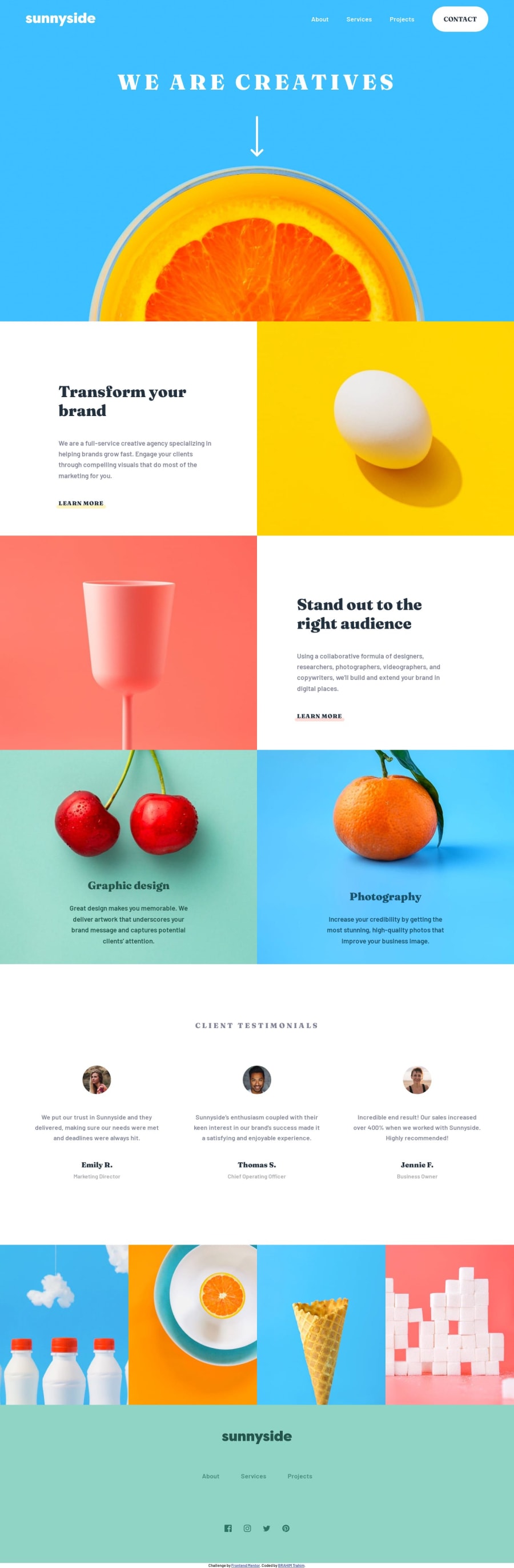 Frontend Mentor Small Screen Big Impact Solution Using Html Js And Scss Coding Challenge Solution