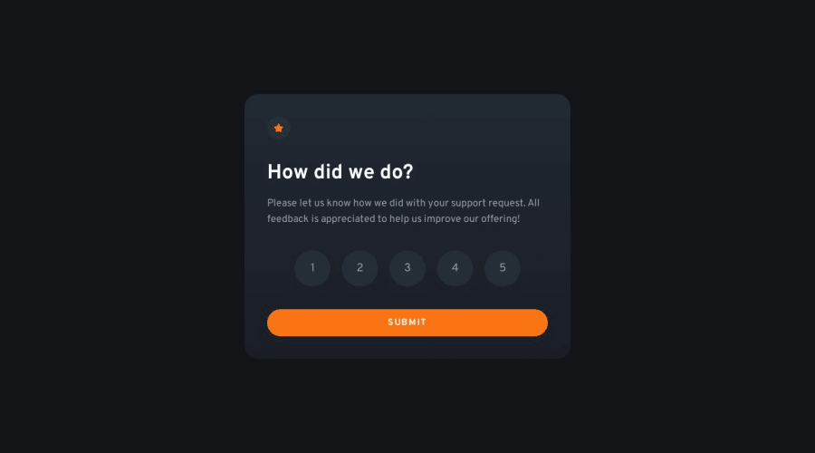 Frontend Mentor Interactive Rating Component React Tailwindcss