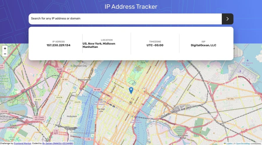 Frontend Mentor Ip Address Tracker Solution Coding Challenge Solution