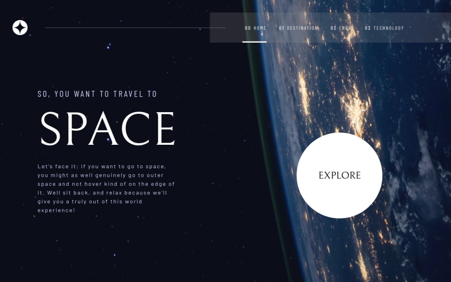 Frontend Mentor Space Tourism Multi Page Website With Reactjs And