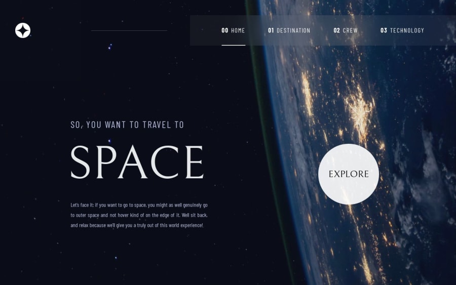 Frontend Mentor Space Tourism Website Build With React And Tailwind
