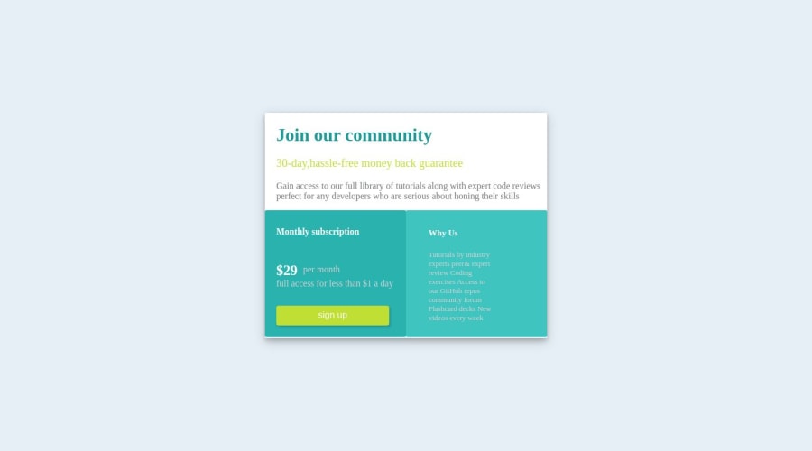 Frontend Mentor | sign up card using Html and css coding challenge solution Frontend Mentor | sign up card using Html and css coding challenge solution