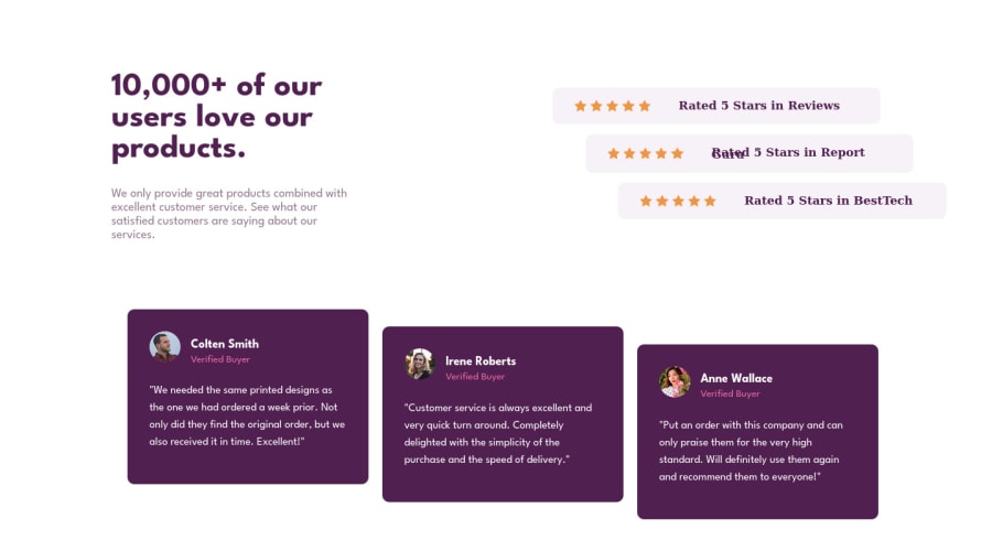 Frontend Mentor Responsive Landing Page Using Htmlcss Coding Challenge Solution
