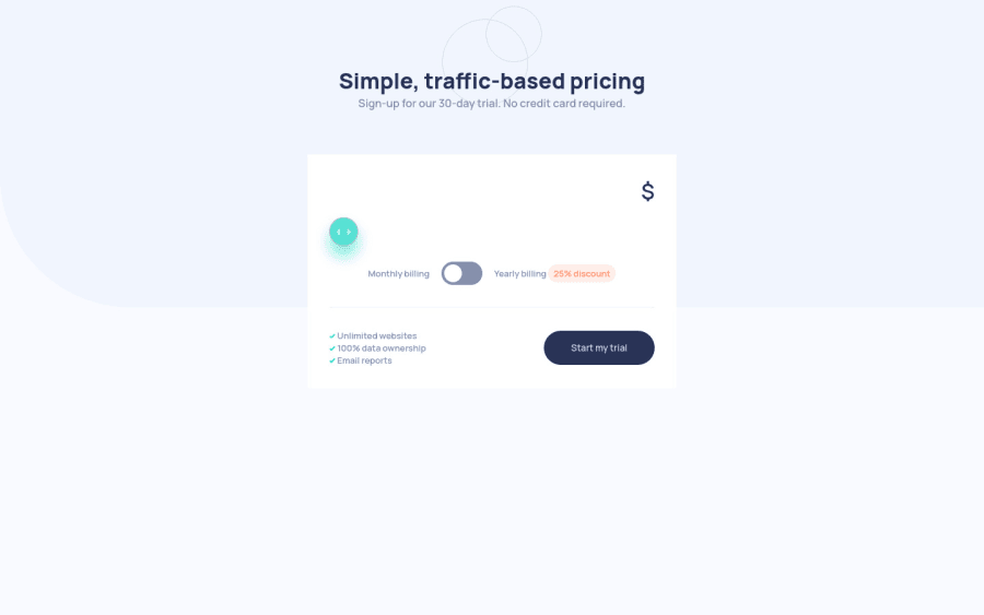 Frontend Mentor Html Css And Vanilla Js Pricing Component Coding Challenge Solution