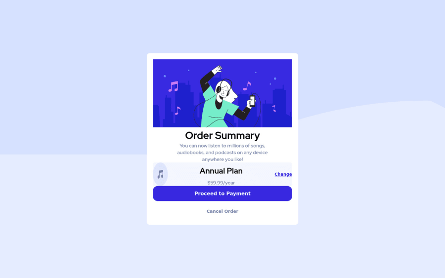 Frontend Mentor Order Summary Page Using Html Css Flex Coding 5004