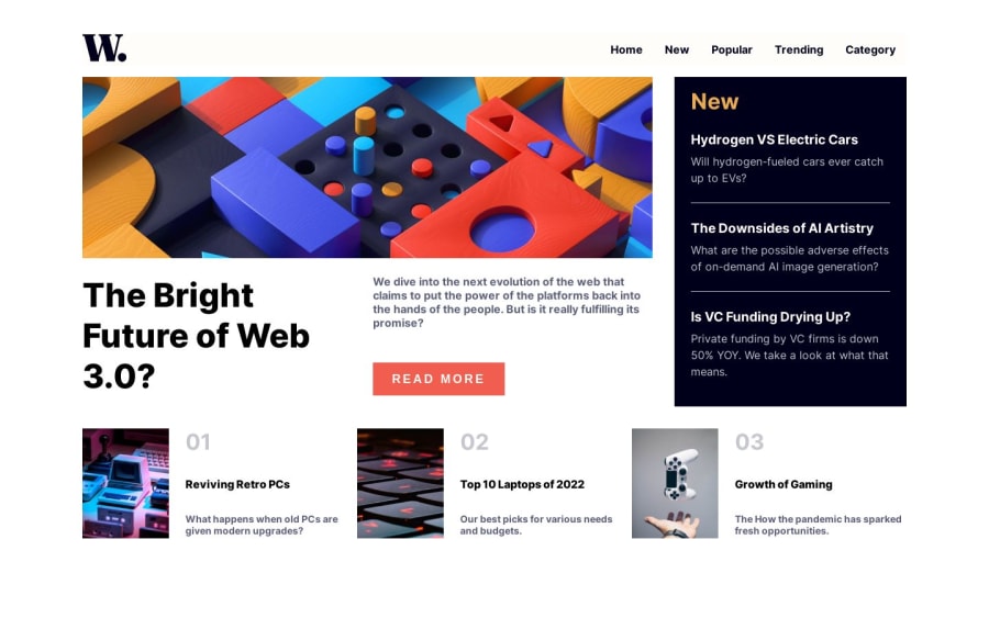 Frontend Mentor New Hompage Main Using React Vite And Scss Coding