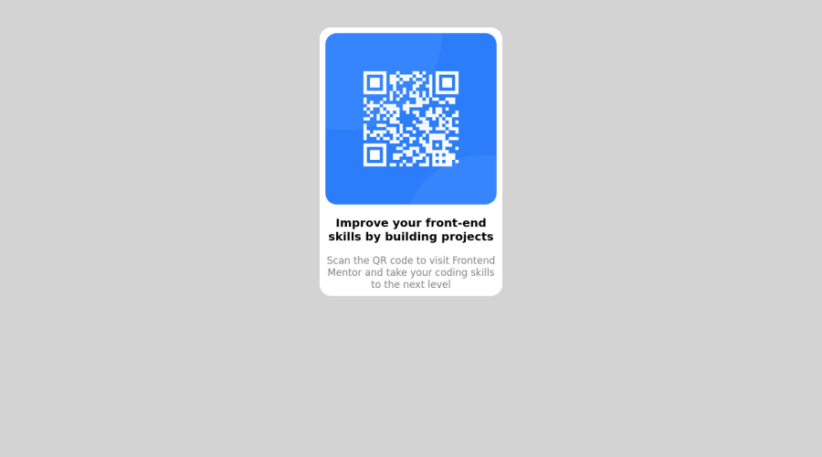 Frontend Mentor | Responsive QR code page using html and css coding challenge solution