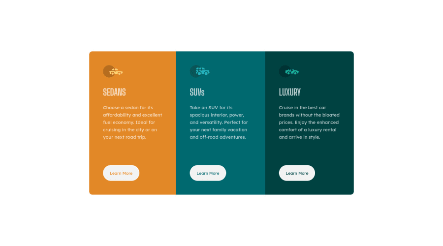Frontend Mentor 3 Column Display Using Html And Css Flexbox Coding