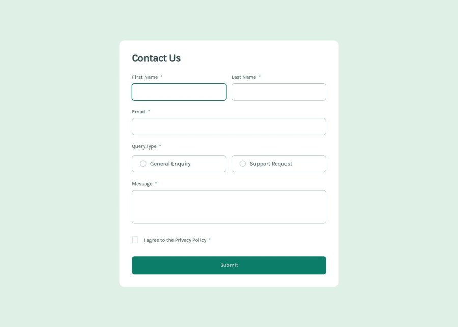 Frontend Mentor Responsive Design With Nextjs Tailwindcss React Hook Form Validation Coding