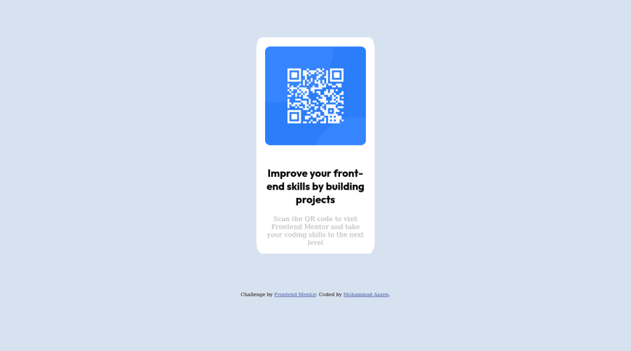 Frontend Mentor Qr Code Component Coding Challenge Solution