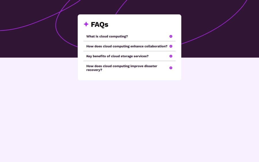 Frontend Mentor Responsive Accordion Using Html Css Flexbox And Js