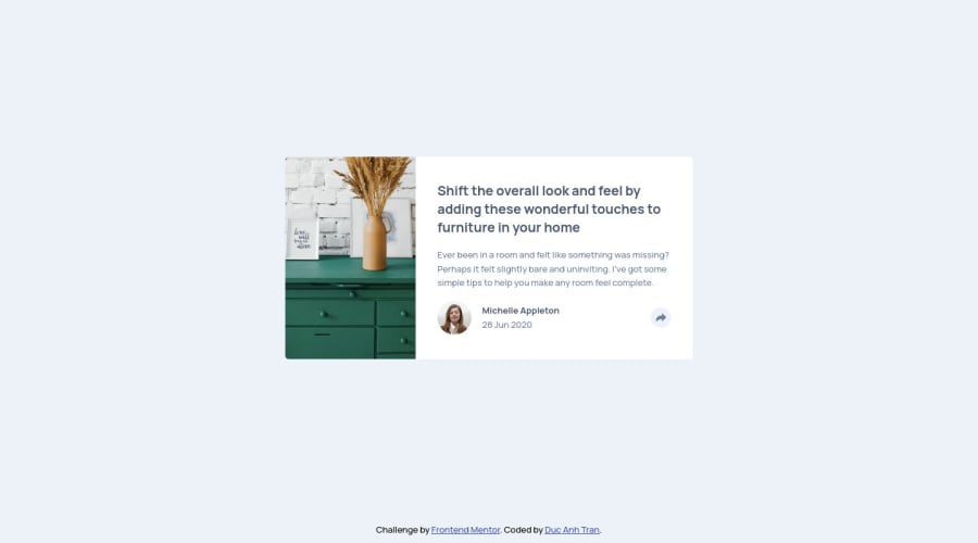 Frontend Mentor Desktop First Using React And Sass Coding Challenge Solution