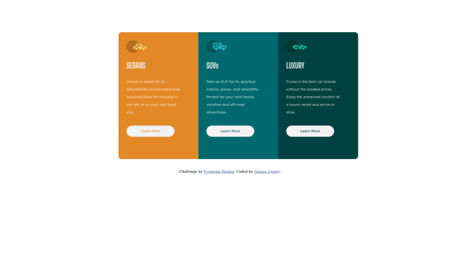 Frontend Mentor Responsive 3 Column Preview Card Using Html And Css Coding Challenge Solution