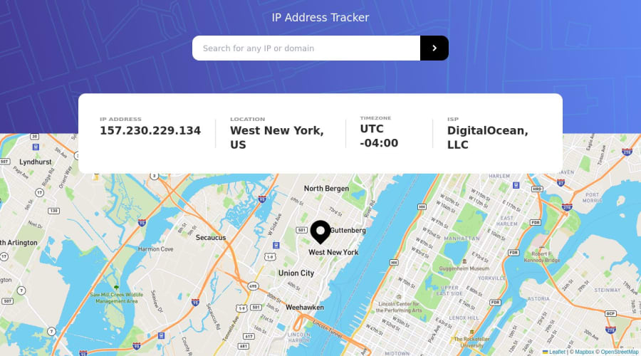 Frontend Mentor Ip Address Tracker Vuejs Tailwindcss Vite Coding Challenge Solution
