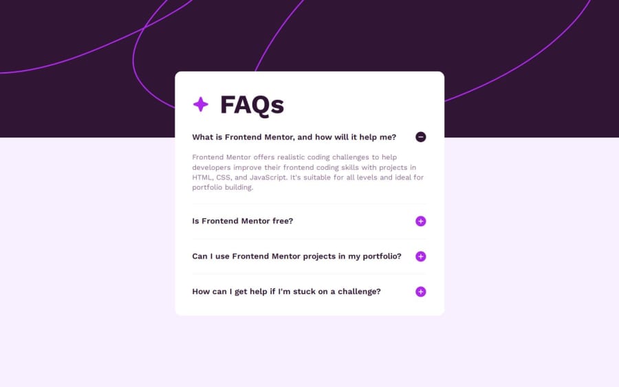 Frontend Mentor Faq Accordion Using Html Css Javascript Coding Challenge Solution