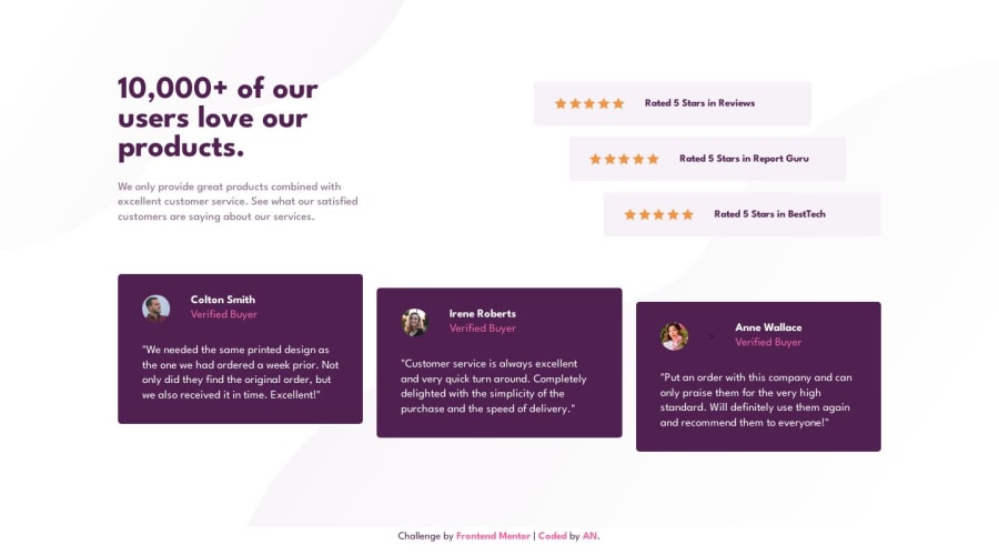 Frontend Mentor | Social proof section using HTML / CSS and Grid coding ... Frontend Mentor | Social proof section using HTML / CSS and Grid coding ...