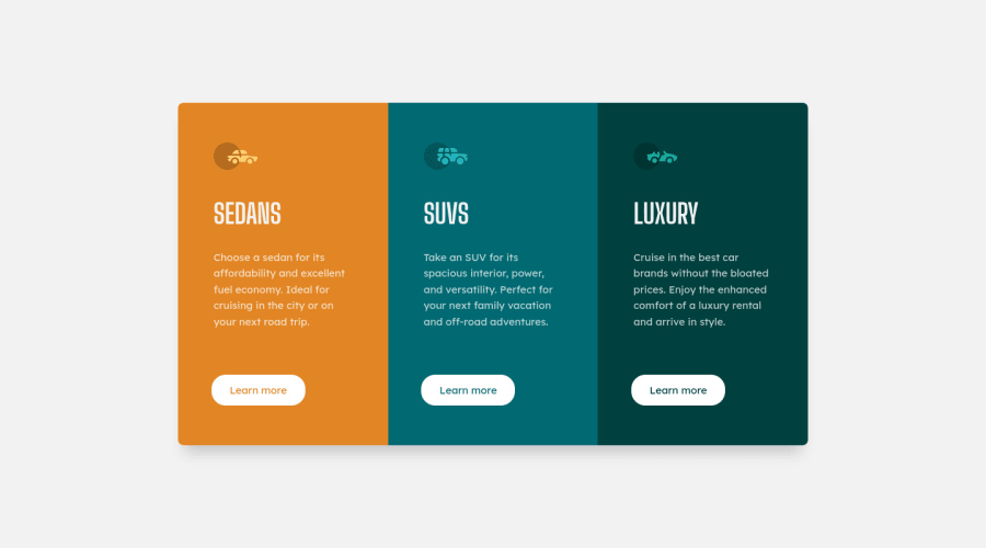 Frontend Mentor 3column Preview Card Component Html Css Sek