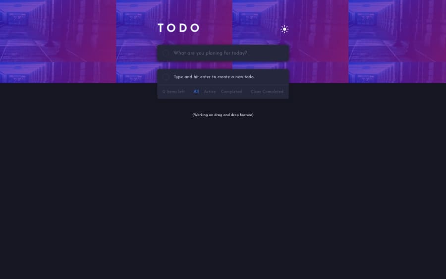 Frontend Mentor Todo App Using React Localstorage Api Coding Challenge Solution