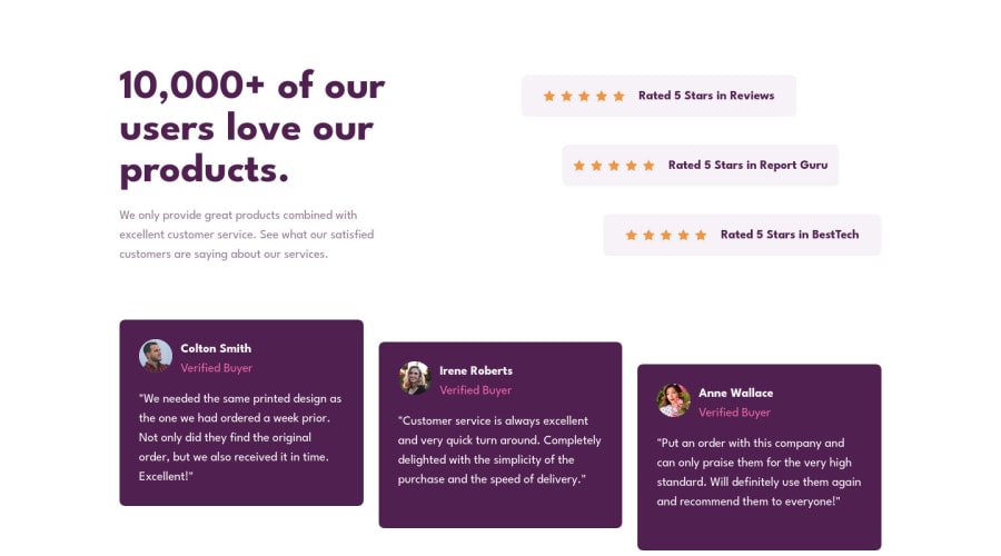 Frontend Mentor | social proof section using tailwind css coding ... Frontend Mentor | social proof section using tailwind css coding ...