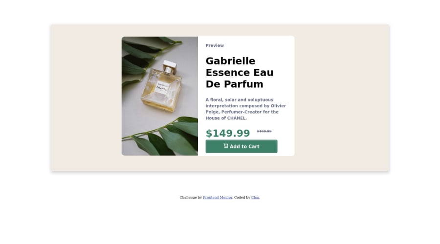 Frontend Mentor Perfume Preview Page Using Html And Css Coding
