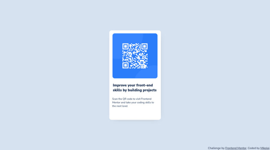 Frontend Mentor Qr Code Component Using Flexbox Coding Challenge Solution 6334