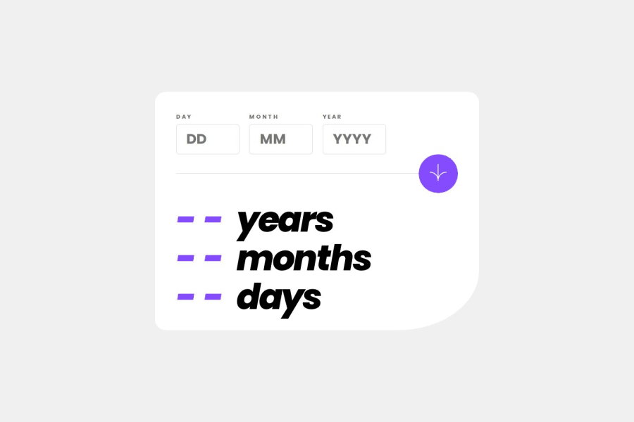 Frontend Mentor Age Calculator App Using Css Flex Grid Javascript Coding Challenge Solution