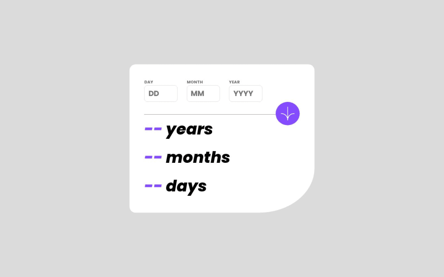 Frontend Mentor Age Calcultor App Using Htmlπ Scss π¨ And Js π¨π»βπ» Coding Challenge Solution