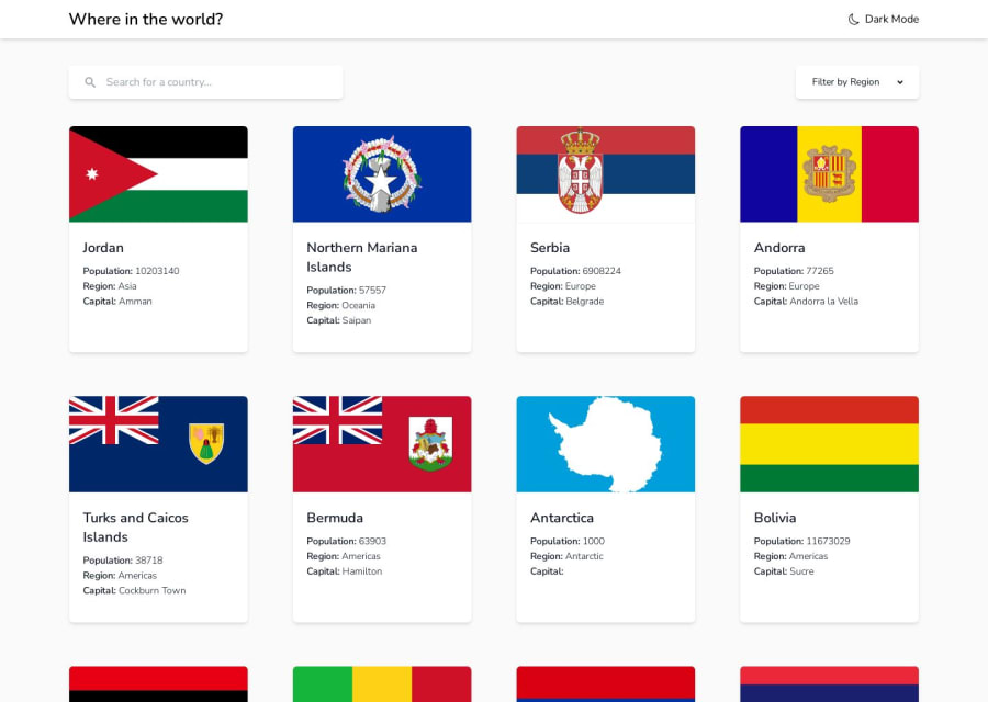 Frontend Mentor Countries Detail Using Reactjs Tailwindcss Rest Api