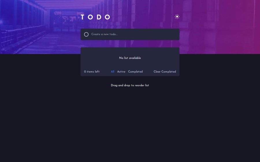 Frontend Mentor Fully Functional Todo Application Made Using Nextjs And Tailwind Css Coding